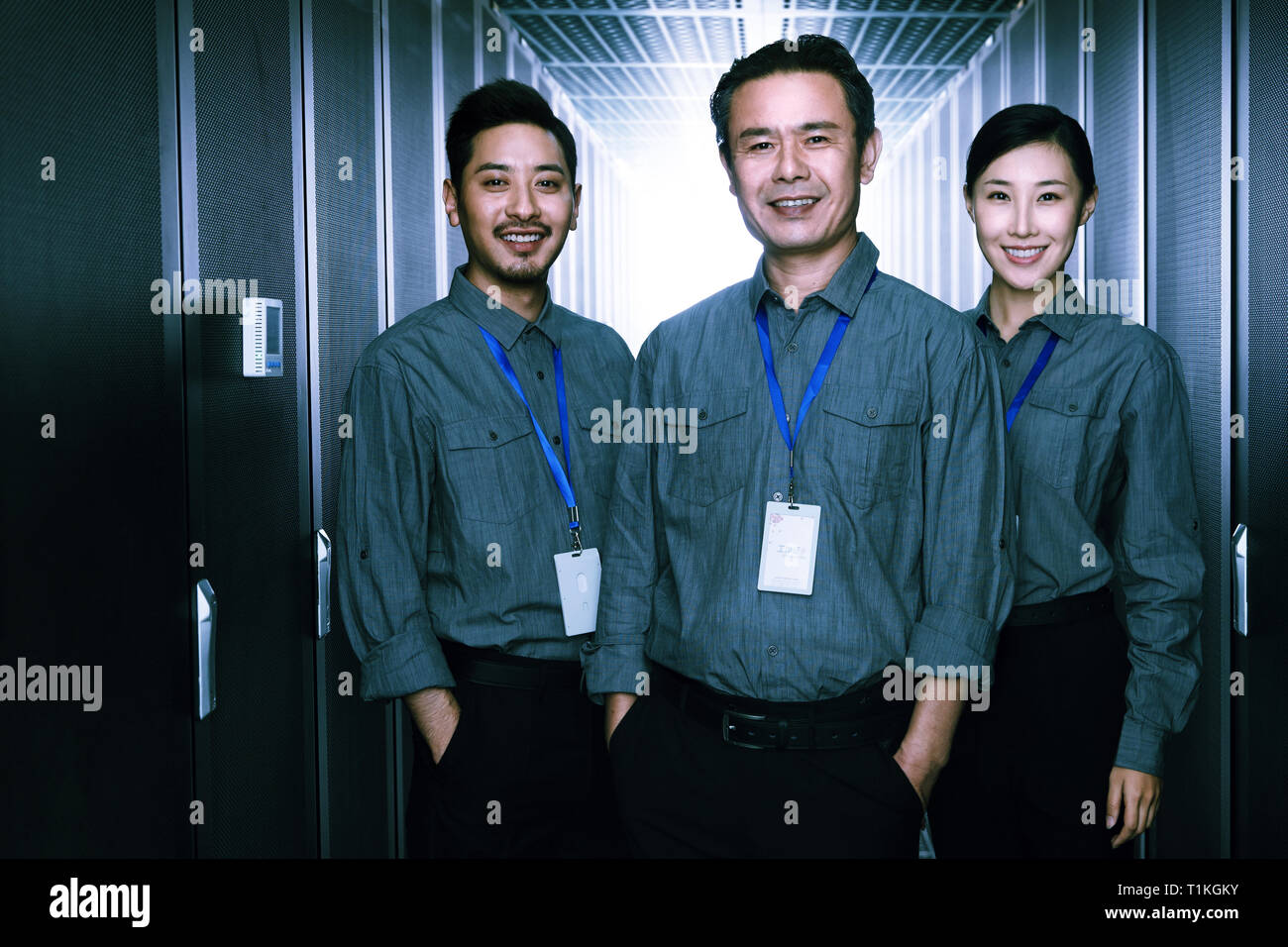 Technical personnel in the maintenance room inspection Stock Photo - Alamy