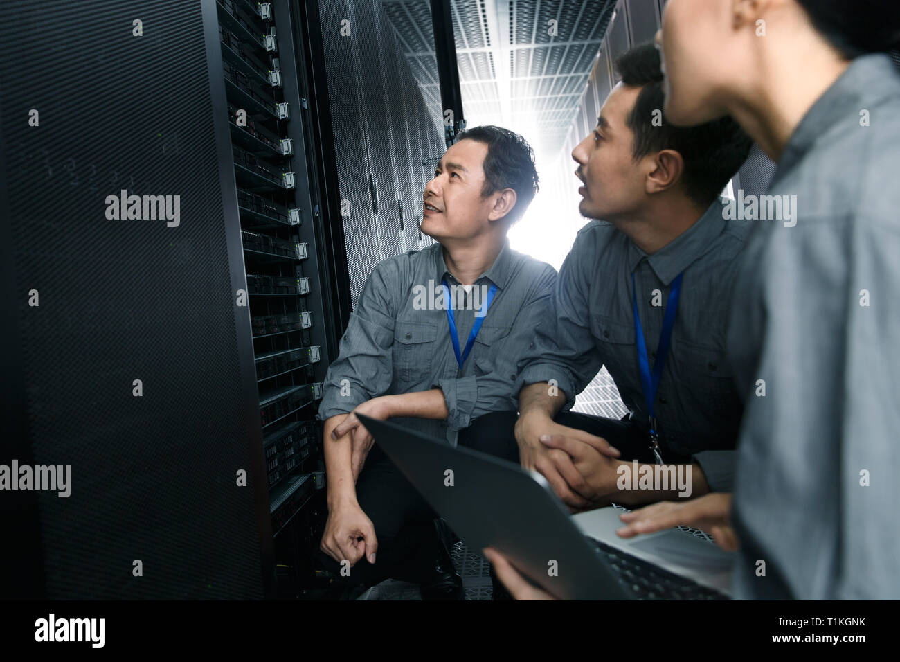 Technical personnel in the maintenance room inspection Stock Photo - Alamy