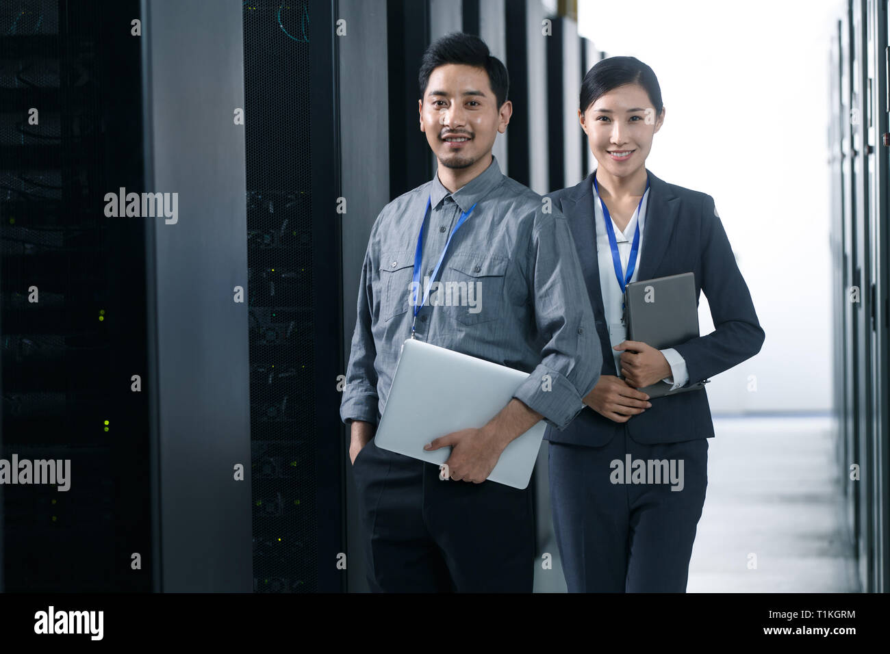 Technical personnel in the room Stock Photo - Alamy