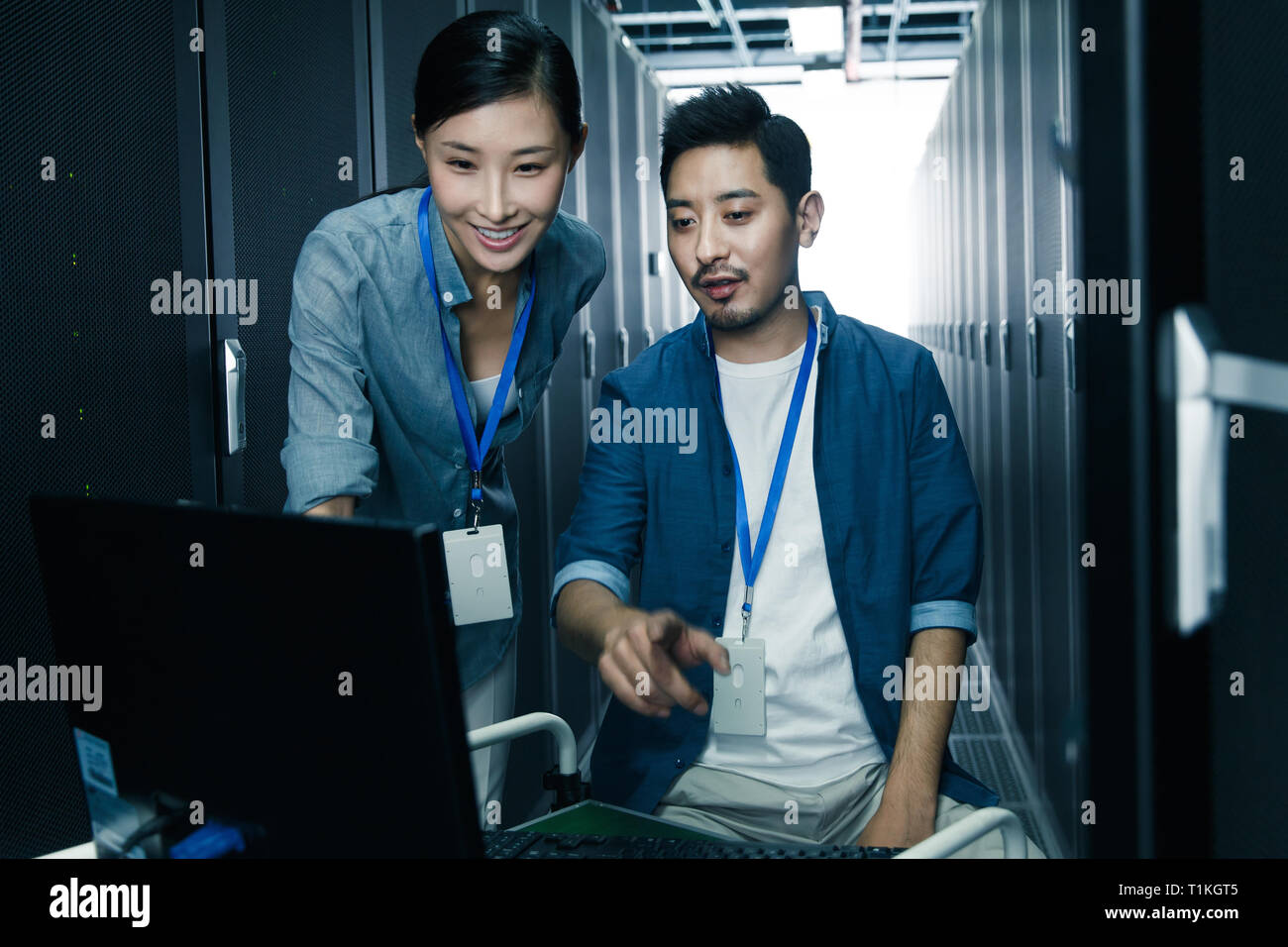 Technical personnel in the maintenance room inspection Stock Photo - Alamy