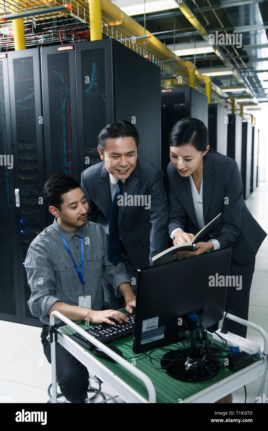 Technical personnel in the maintenance room inspection Stock Photo - Alamy