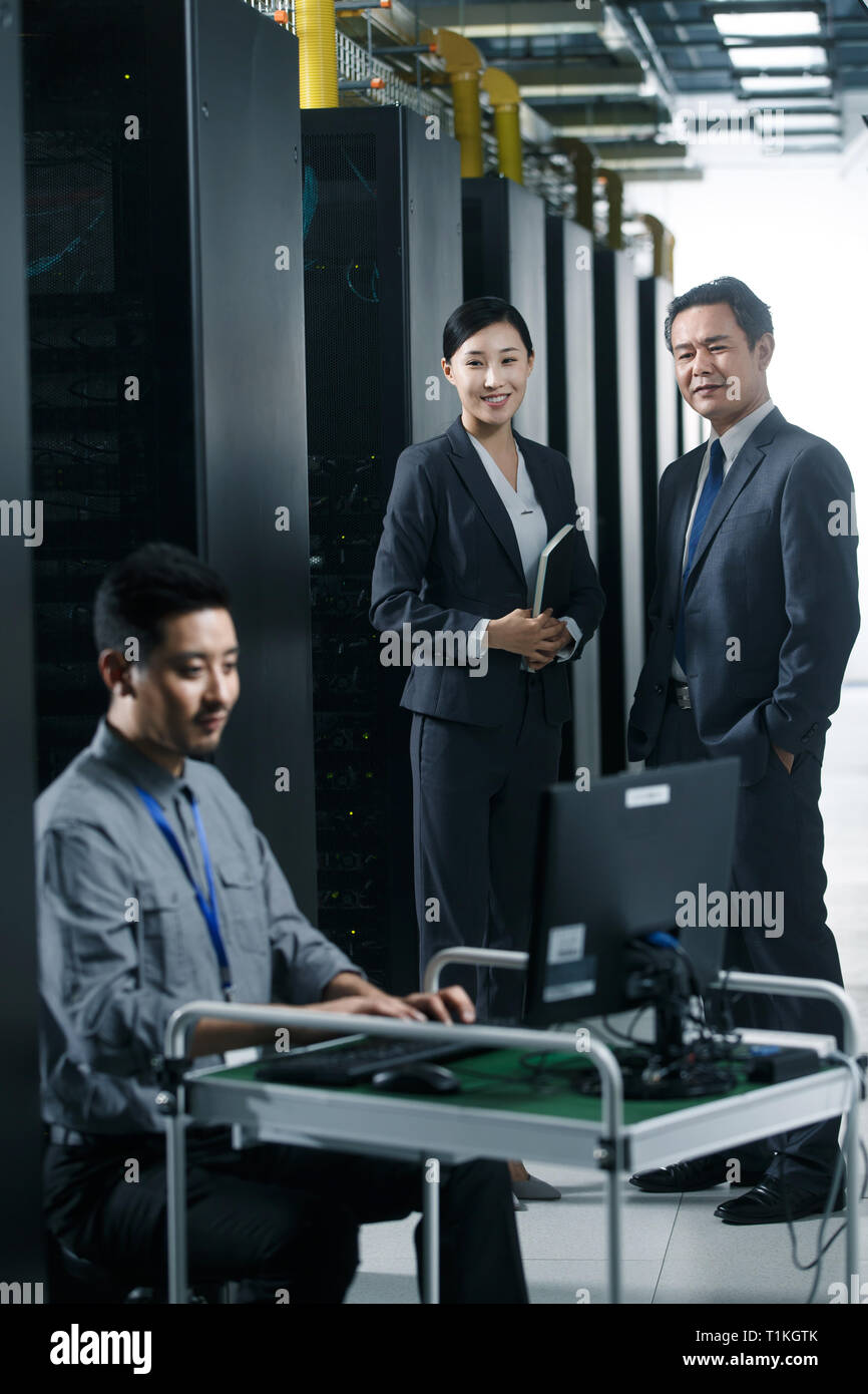 Technical personnel in the maintenance room inspection Stock Photo - Alamy