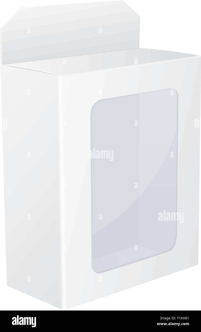 White cardboard box Stock Vector Images - Alamy