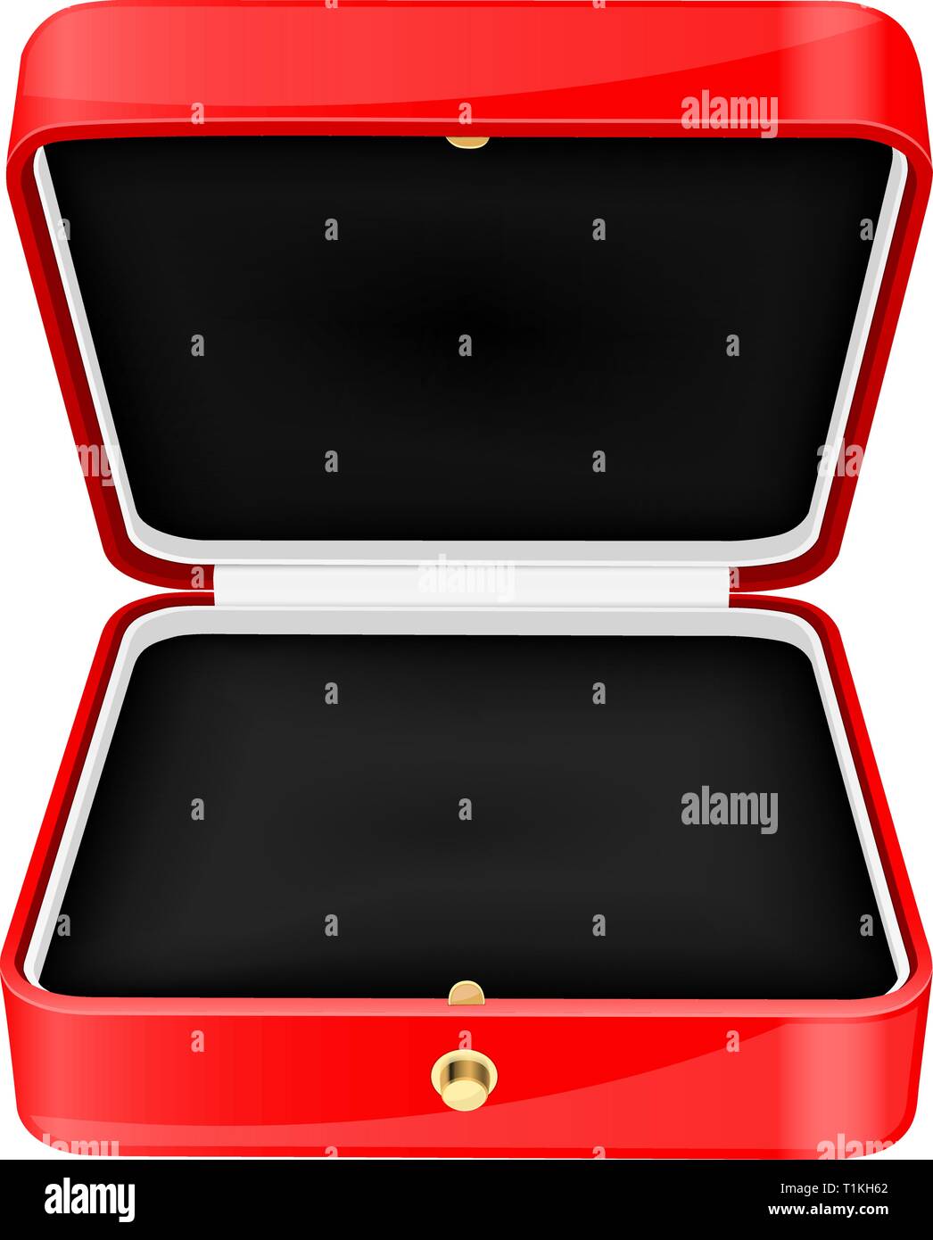 Beautiful red box gift Stock Vector Images - Alamy