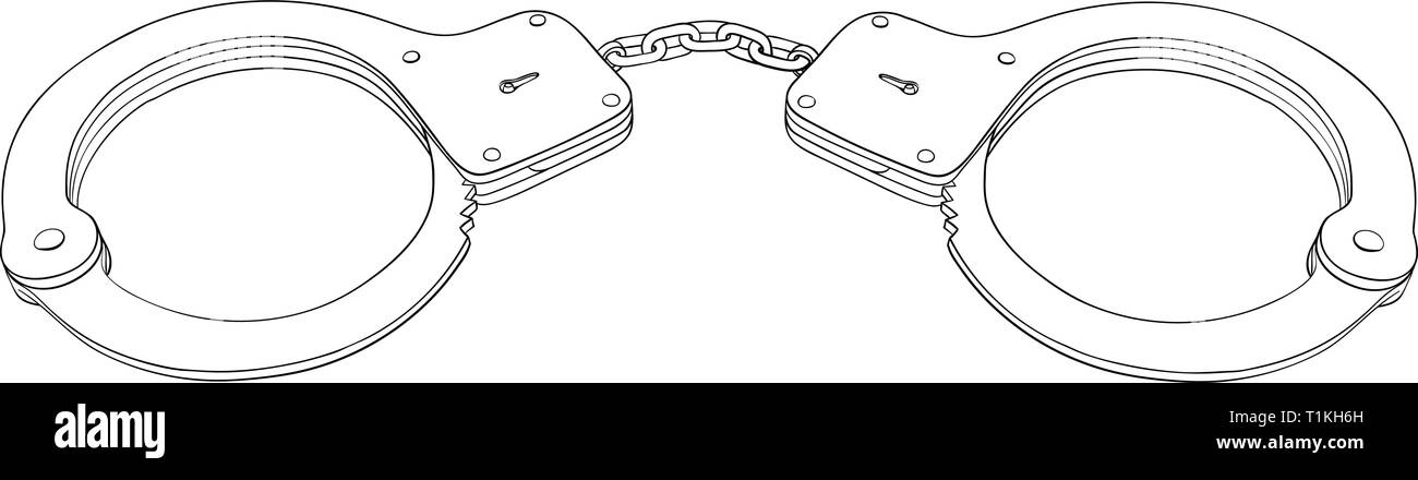 Handcuffs. Hand drawn sketch Stock Vector Image & Art - Alamy