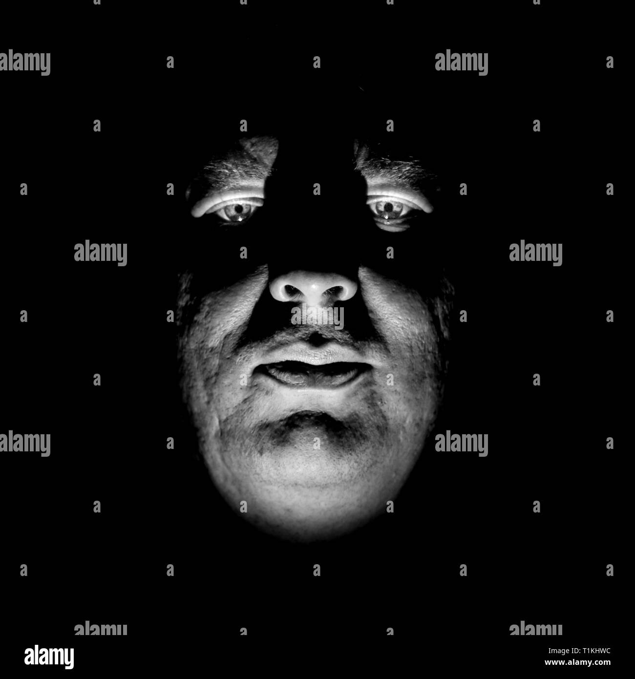 Crazy horror man Black and White Stock Photos & Images - Alamy