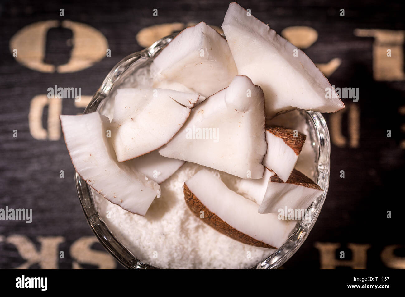 Coconut kernels hi-res stock photography and images - Alamy