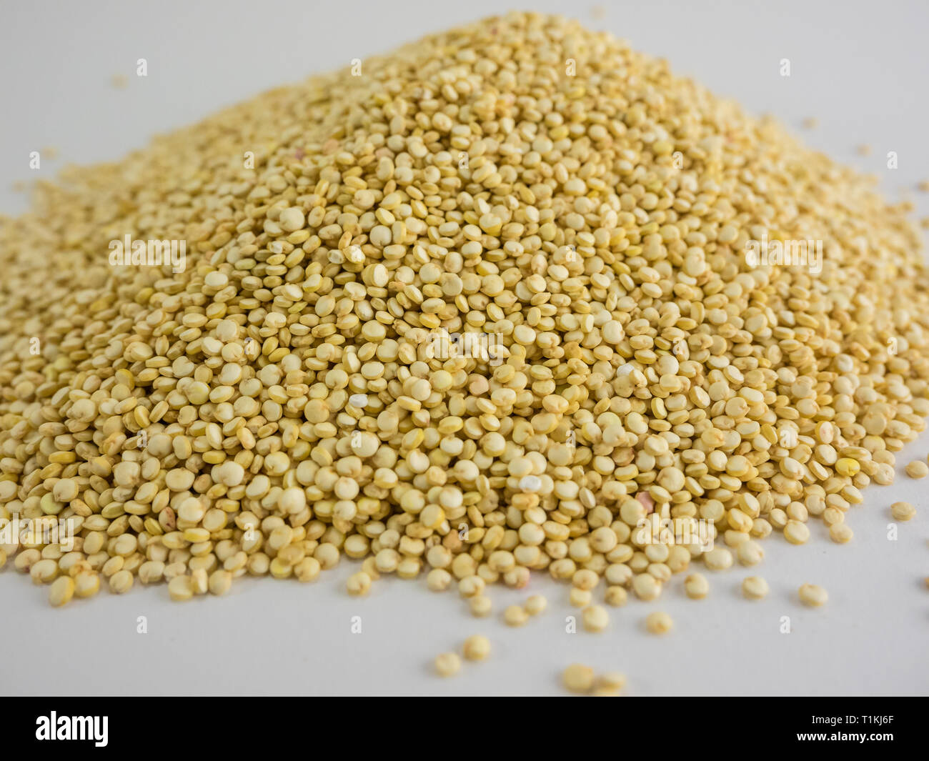 Mountain of Quinoa Seeds, white background of Quinoa seeds. Quinoa ...