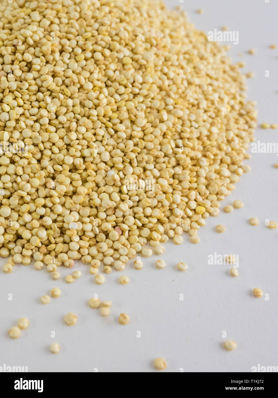 Mountain of Quinoa Seeds, white background of Quinoa seeds. Quinoa ...
