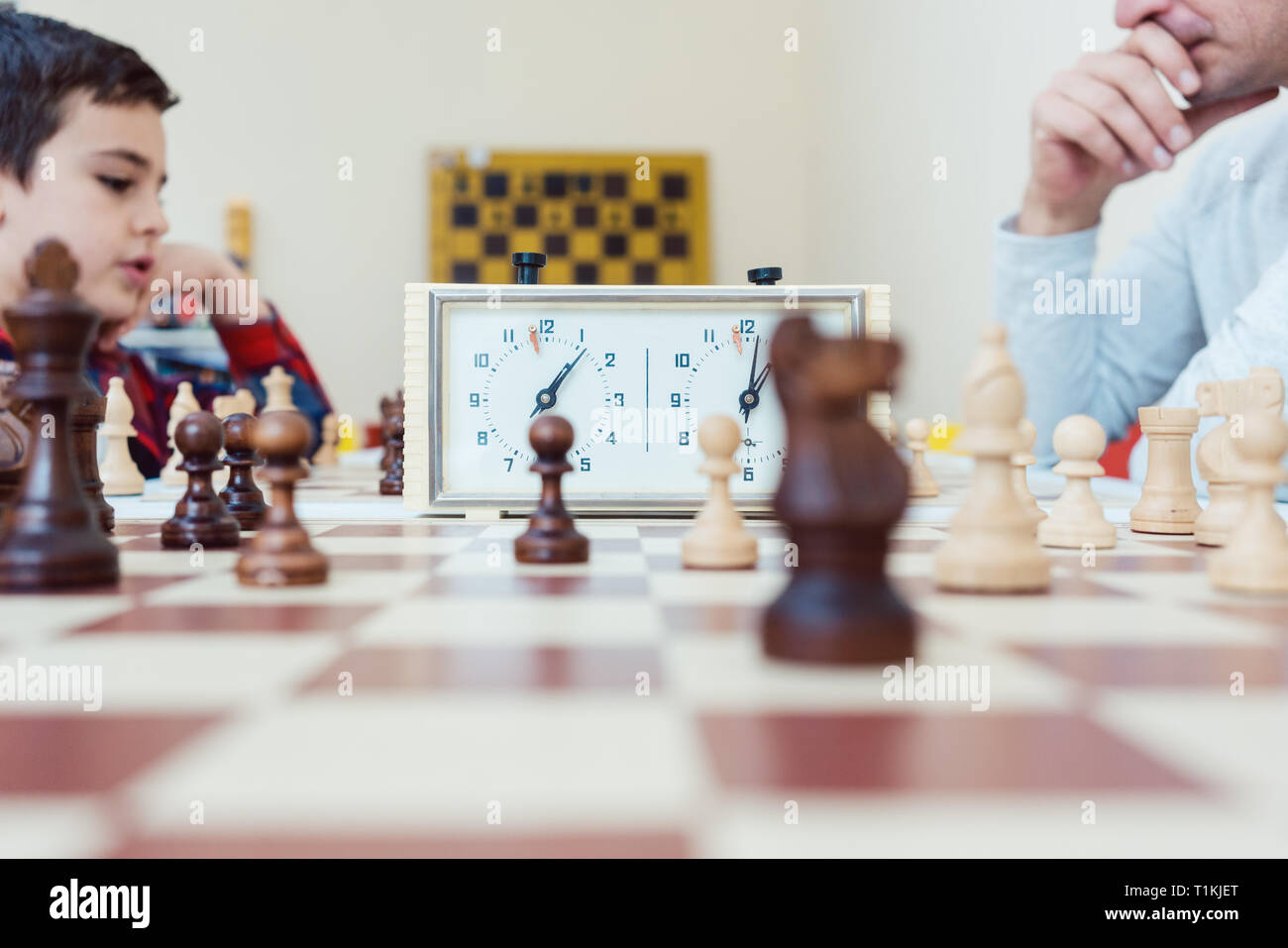 People in chess school Stock Photo - Alamy