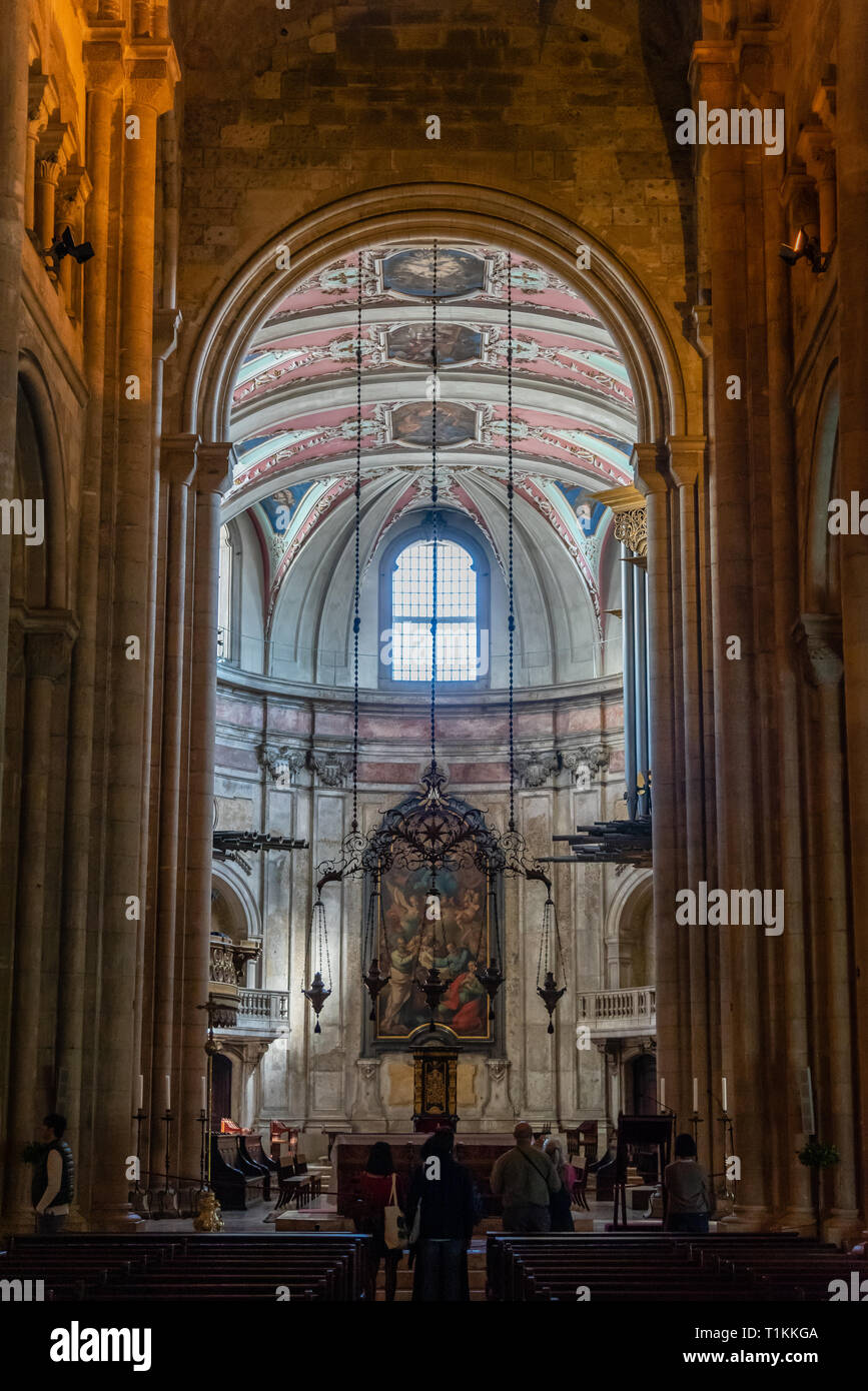 Inside the lisbon cathedral hi-res stock photography and images - Alamy