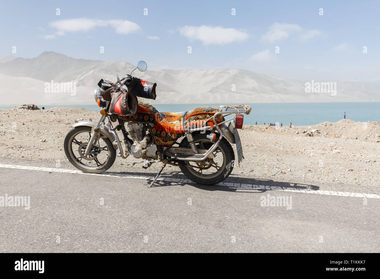 Pamir highway bike hi-res stock photography and images - Alamy