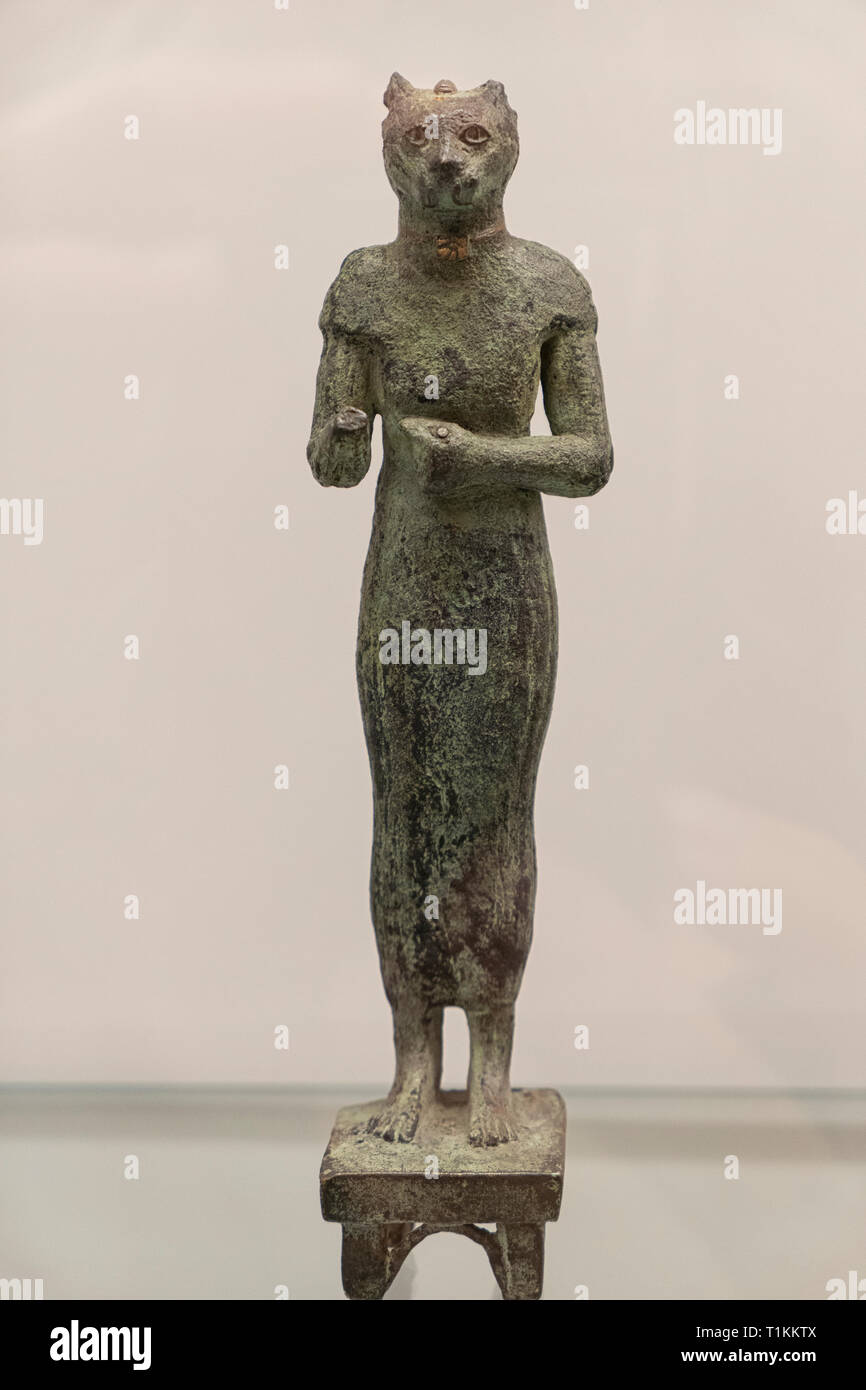 Bastet, also called Bast, was an ancient Egyptian cat-headed goddess ...