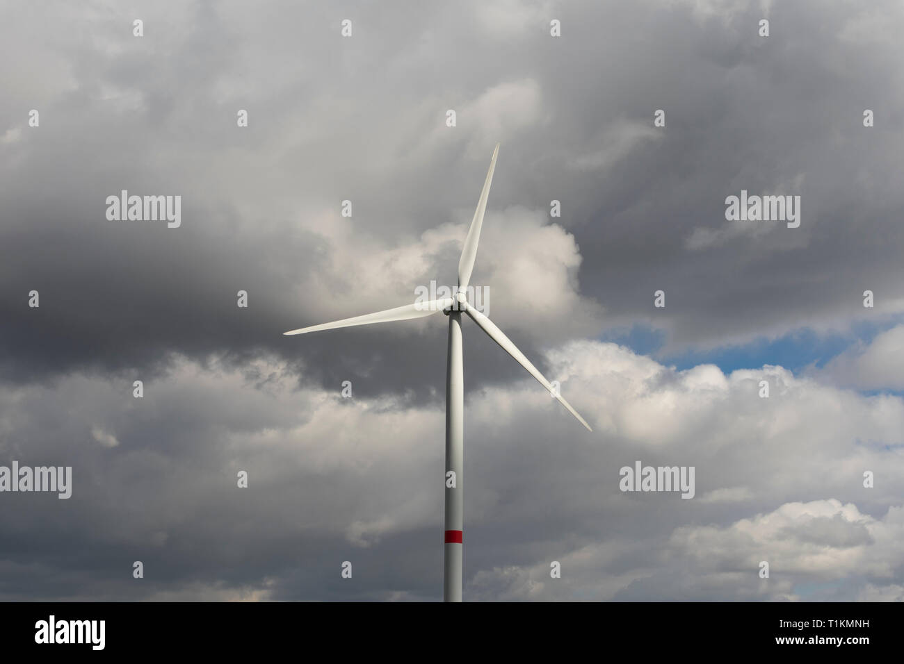 Wind Generator Power Electricity Alternative Storm Clouds Sky Energy ...