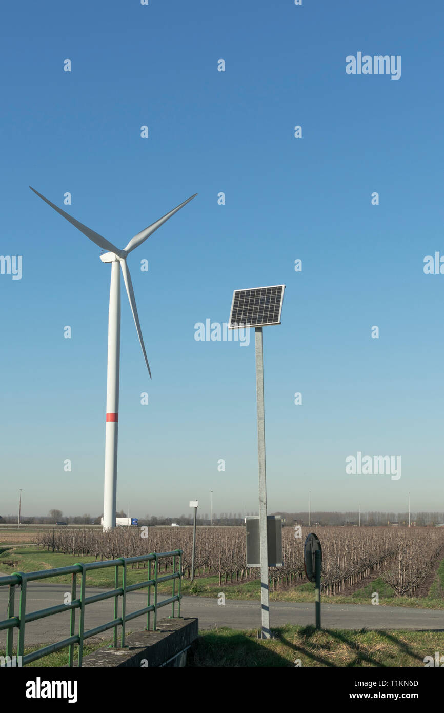 Photovoltaic system wind turbine hi-res stock photography and images ...
