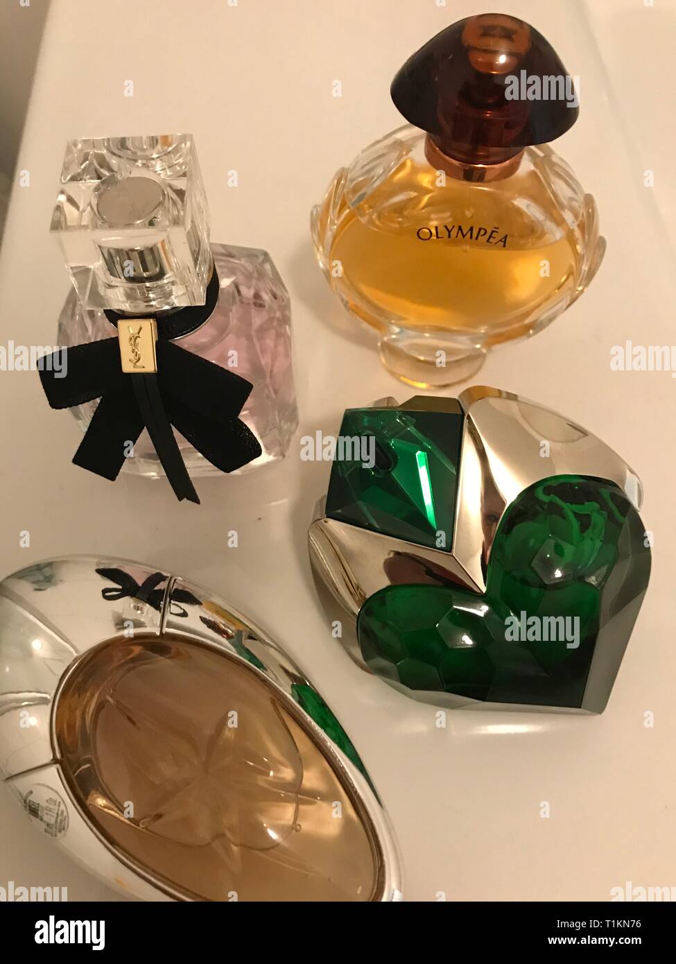 Different perfume bottles Stock Photo - Alamy