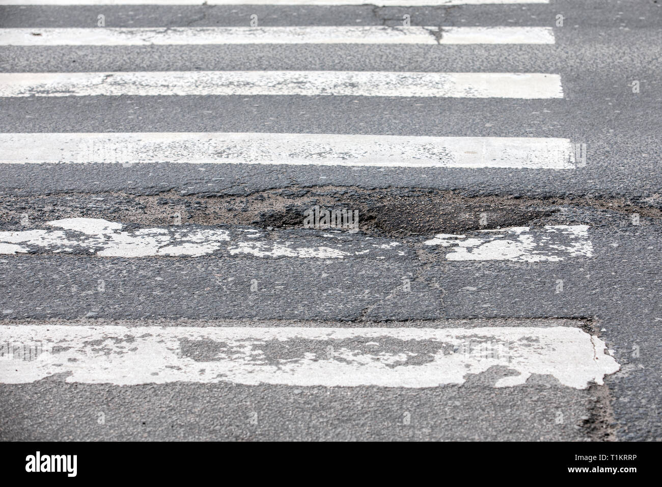 Snow damaged road surface hi-res stock photography and images - Alamy