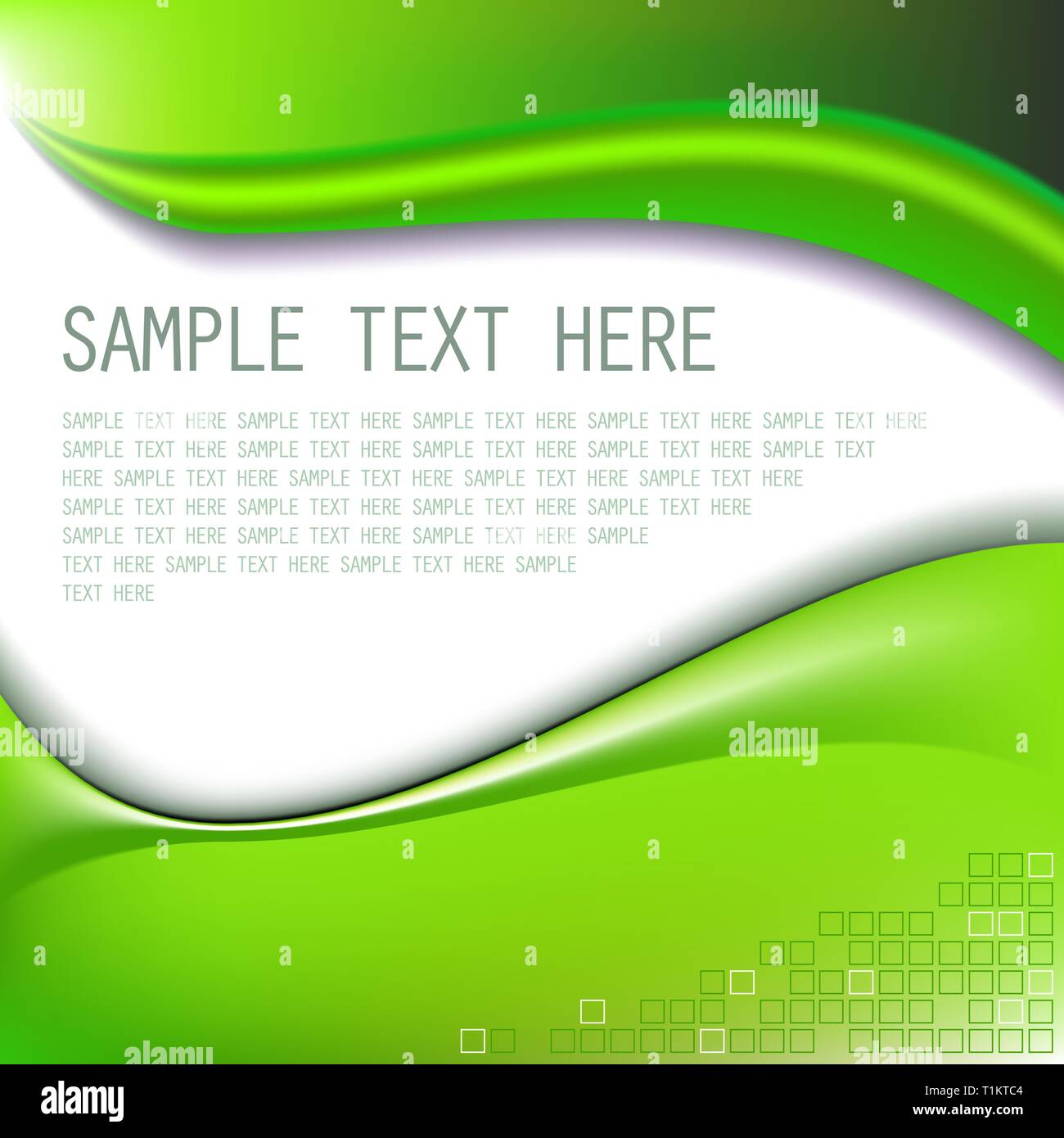 Abstract green background with place for your text Stock Vector Image ...