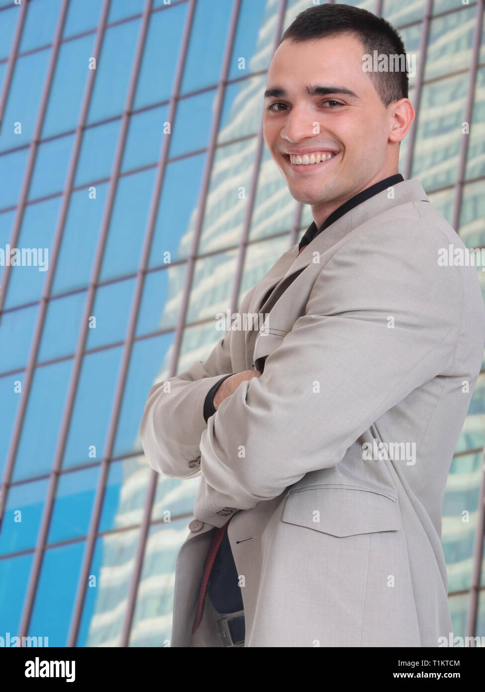 Skyscraper business man office window hi-res stock photography and ...
