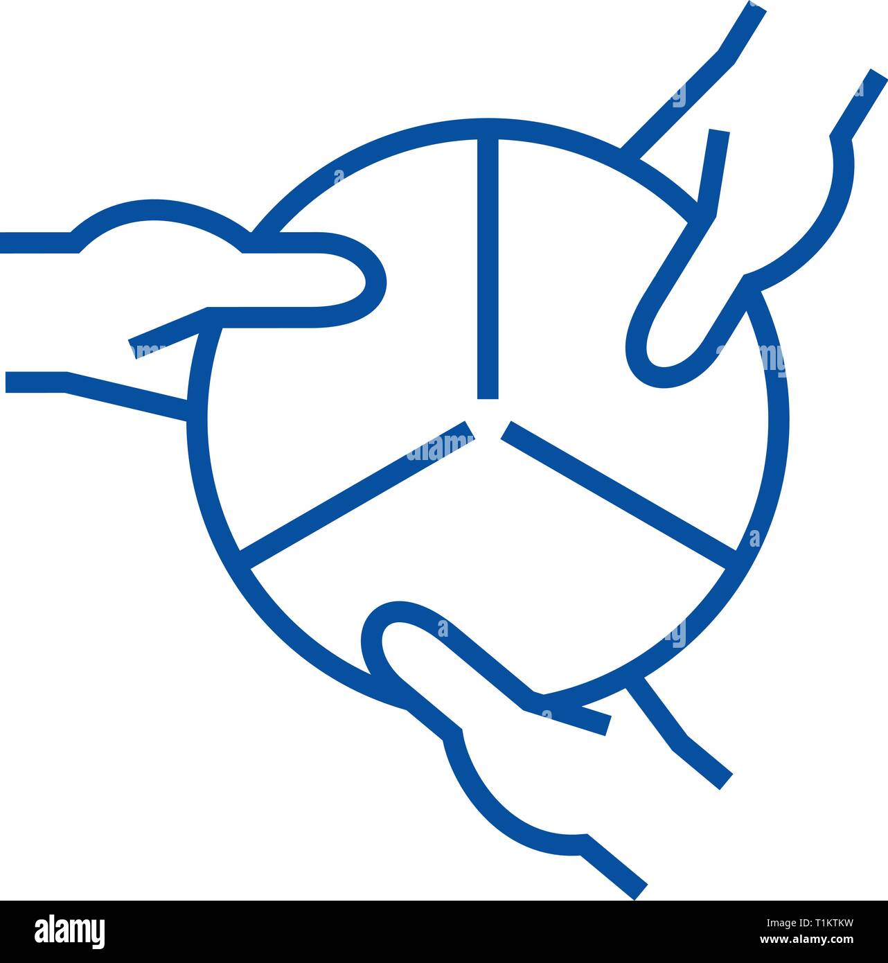 Strategic management line icon concept. Strategic management flat ... Strategic management line icon concept. Strategic management flat ...