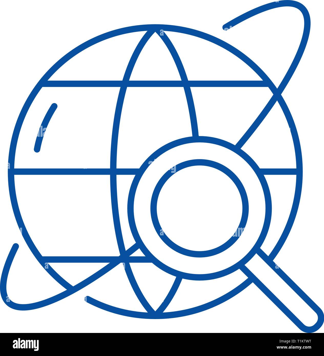 Study line icon concept. Study flat vector symbol, sign, outline ...