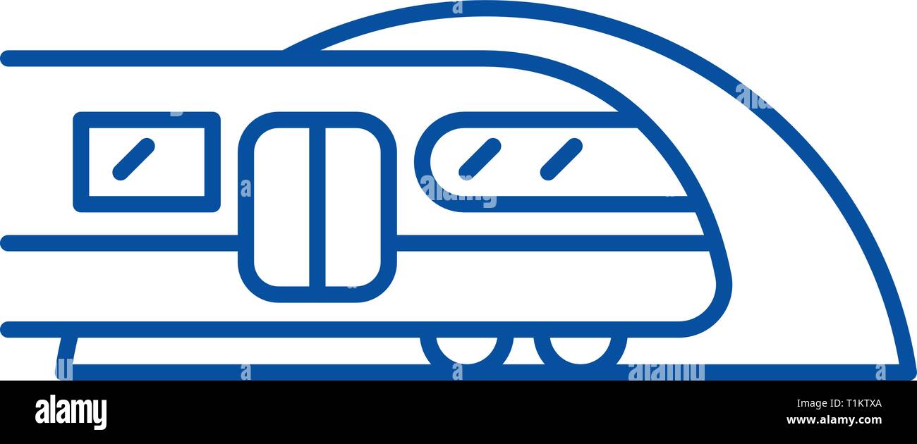 Subway line icon concept. Subway flat vector symbol, sign, outline ...