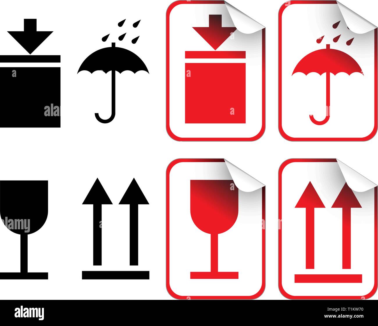 White labels badges and stickers for post packages Stock Vector Image ...