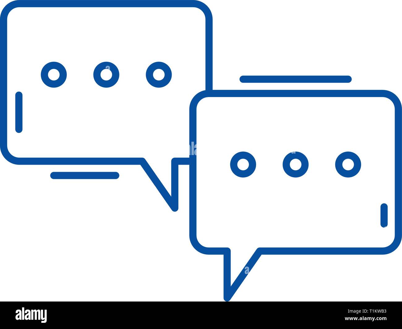 Symposium line icon concept. Symposium flat vector symbol, sign ...