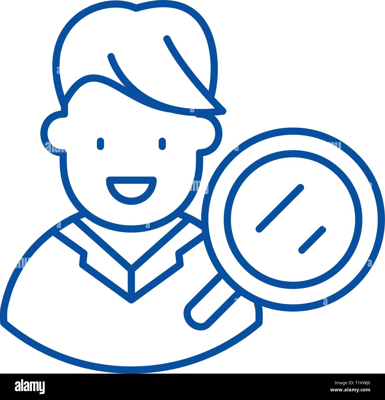 Target audience research line icon concept. Target audience research ... Target audience research line icon concept. Target audience research ...