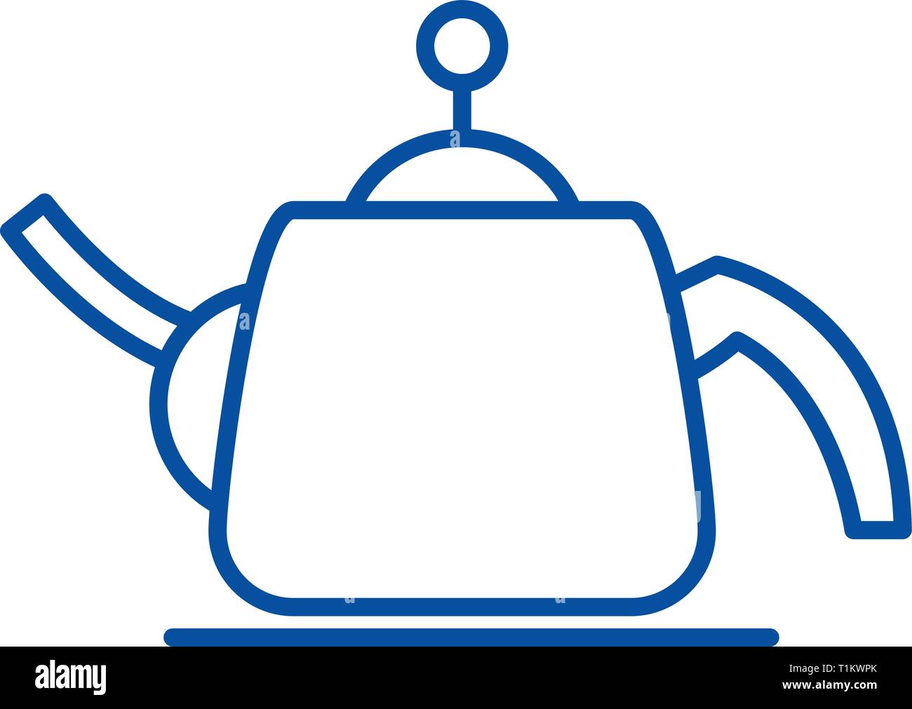 Teapot line icon concept. Teapot flat vector symbol, sign, outline ... Teapot line icon concept. Teapot flat vector symbol, sign, outline ...