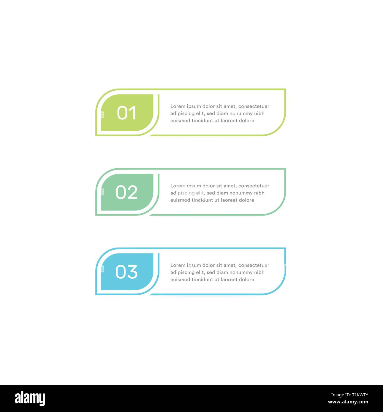 Three steps Workflow graphic elements design template. Infographic ...