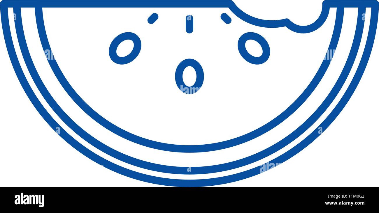 Pink line melon fruit icon hi-res stock photography and images - Alamy