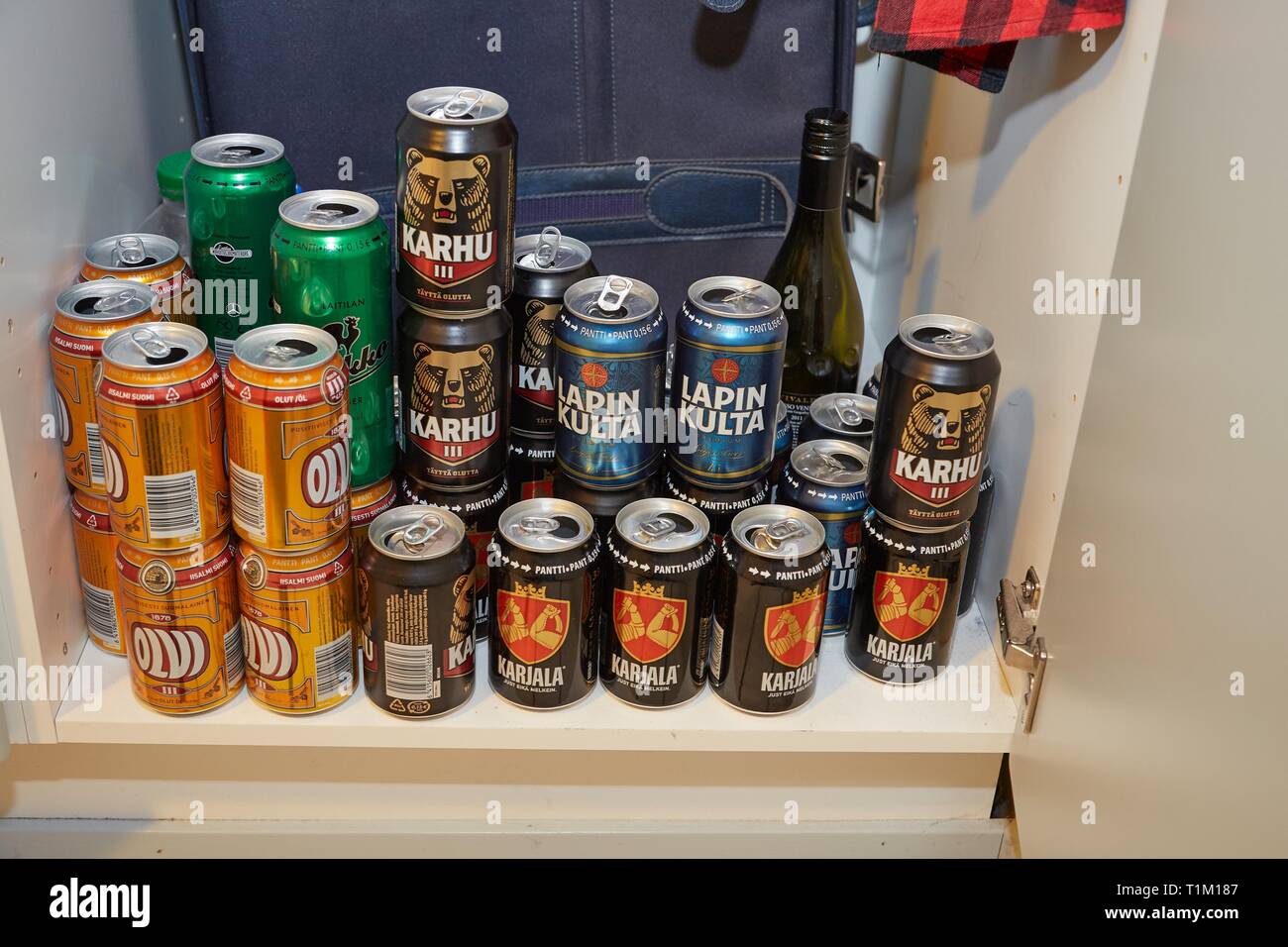 Beer cans, Finnish brands Stock Photo - Alamy Beer cans, Finnish brands Stock Photo - Alamy
