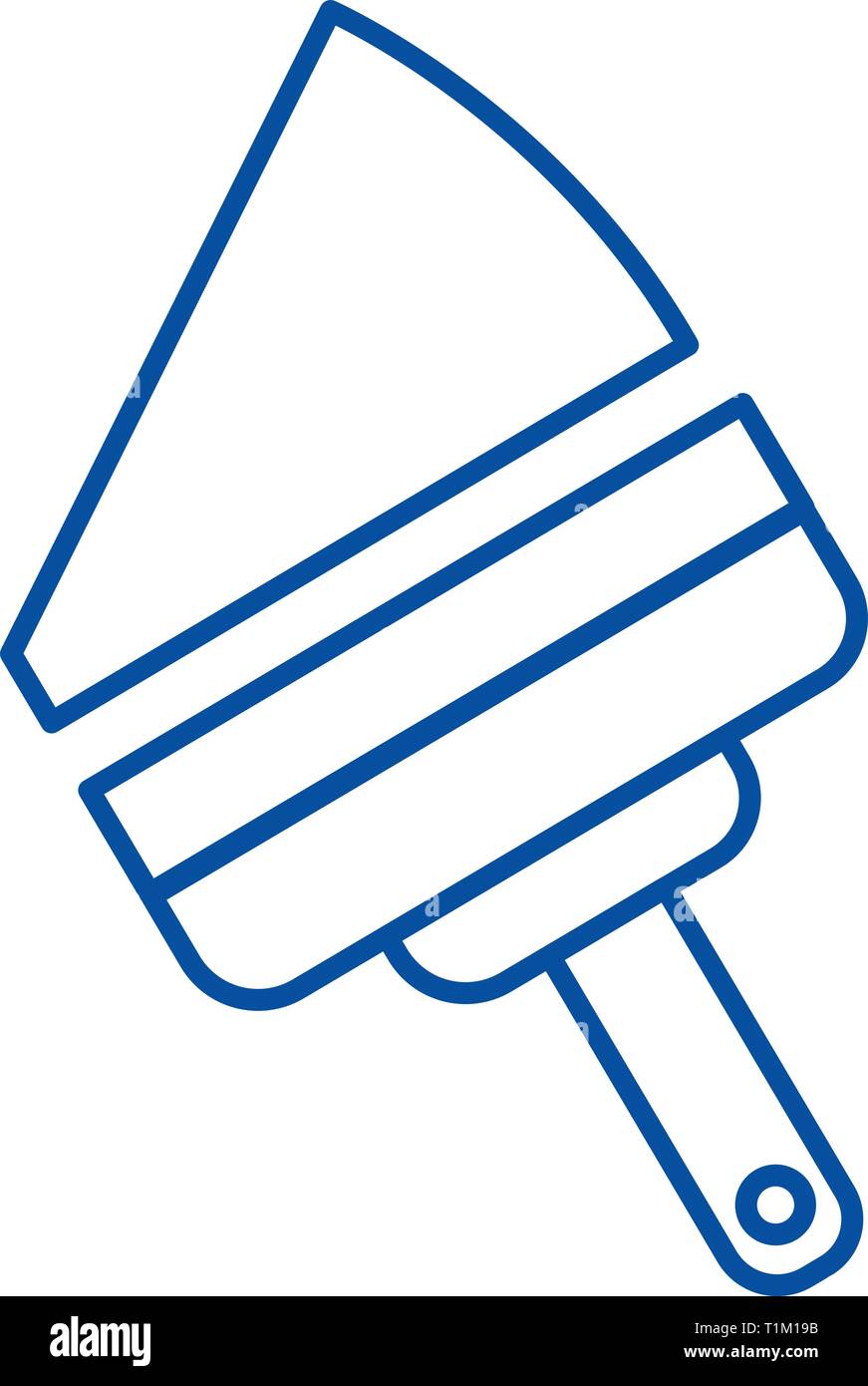 Window cleaning device line icon concept. Window cleaning device flat ...