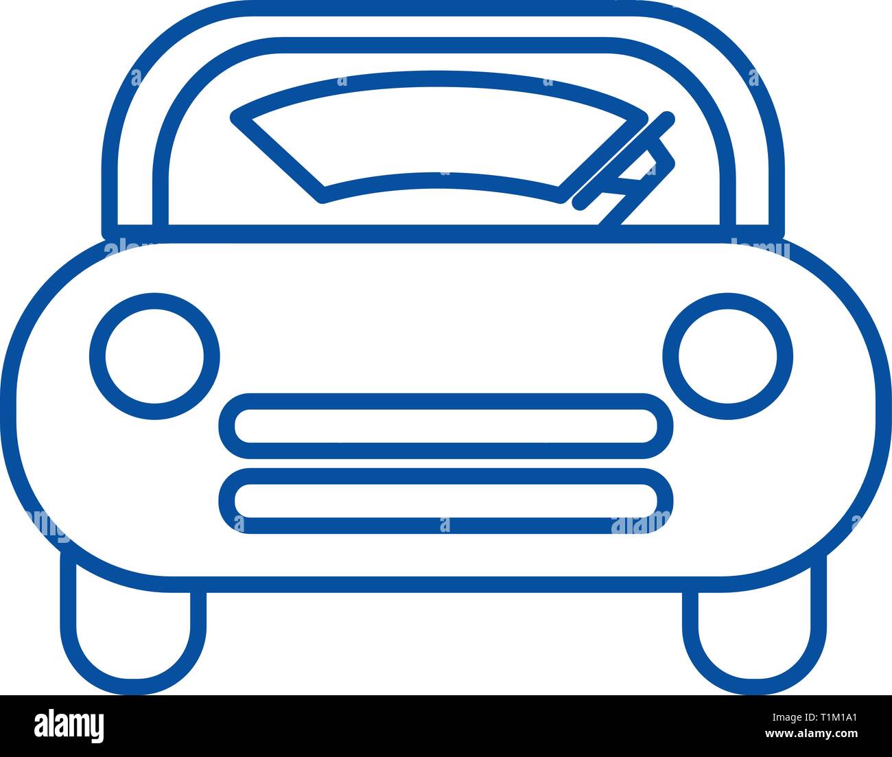 Windshield horizontal Stock Vector Images - Alamy