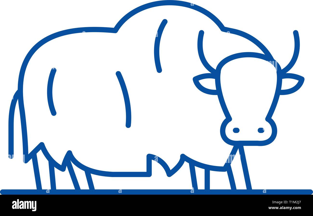 Mountain yak nepal Stock Vector Images - Alamy