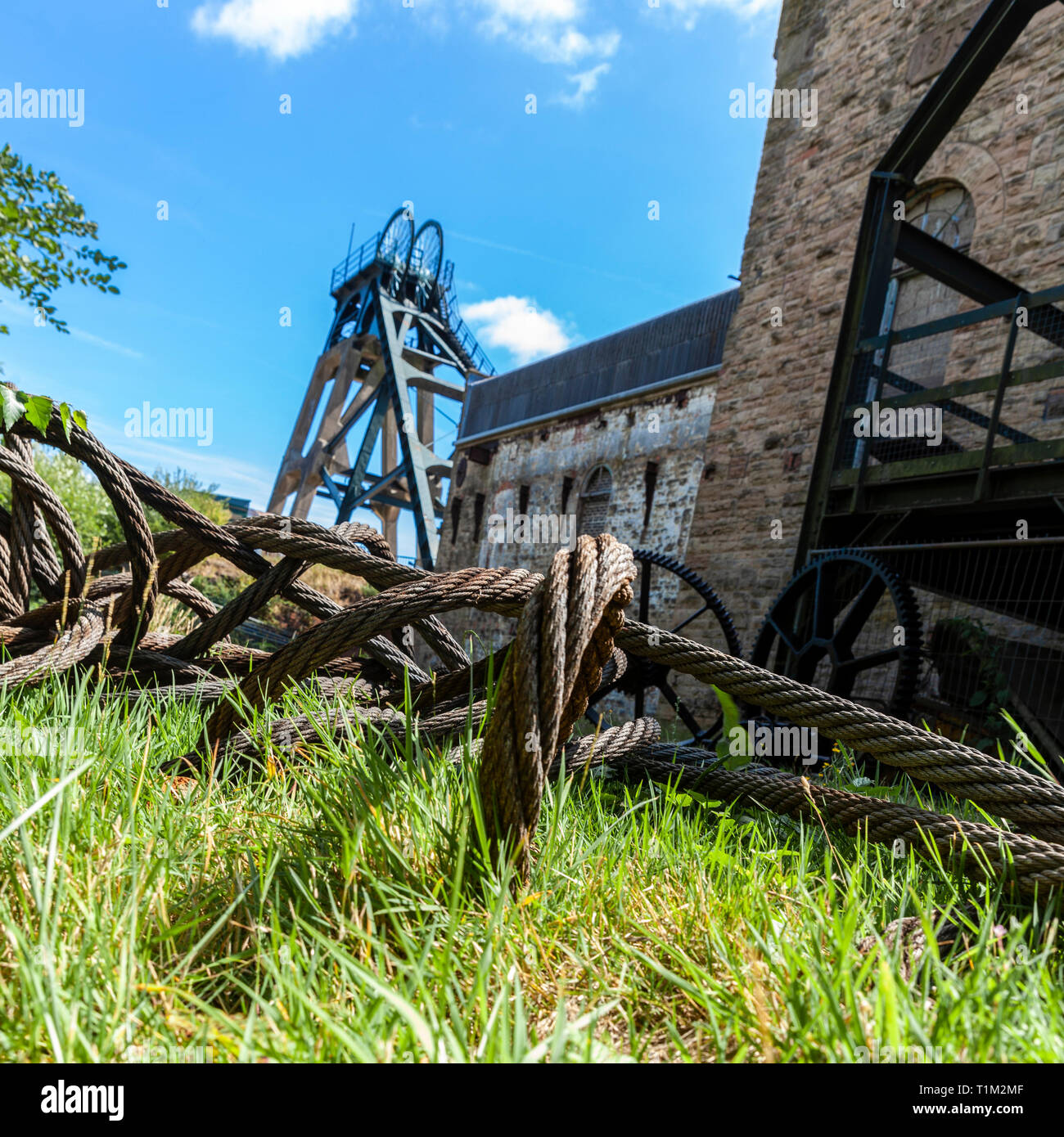 Pit winding wheel hi-res stock photography and images - Alamy