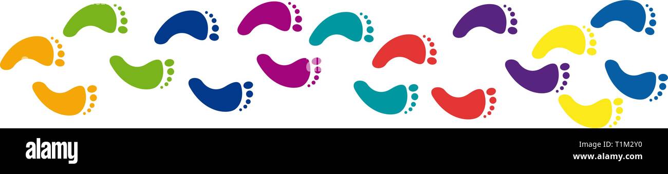 Vector abstract foot, colorful background for banner Stock Vector Image ...