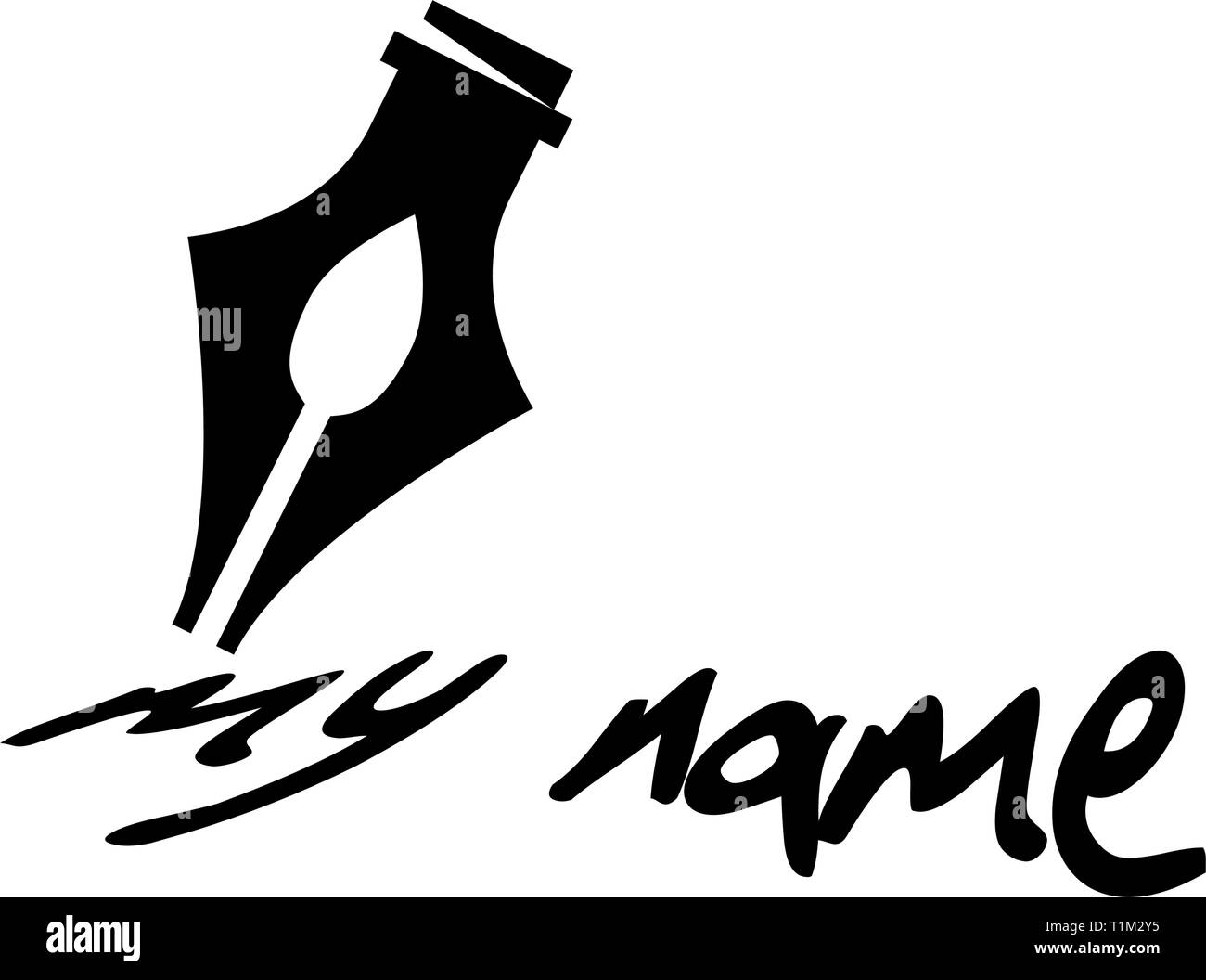 Signature fountain Stock Vector Images - Alamy