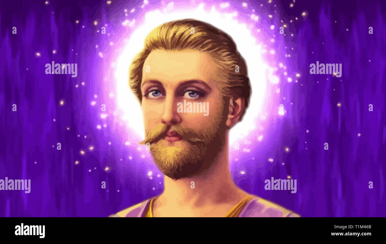 violet light glow flame St Germain illustration holy spiritual Stock ...