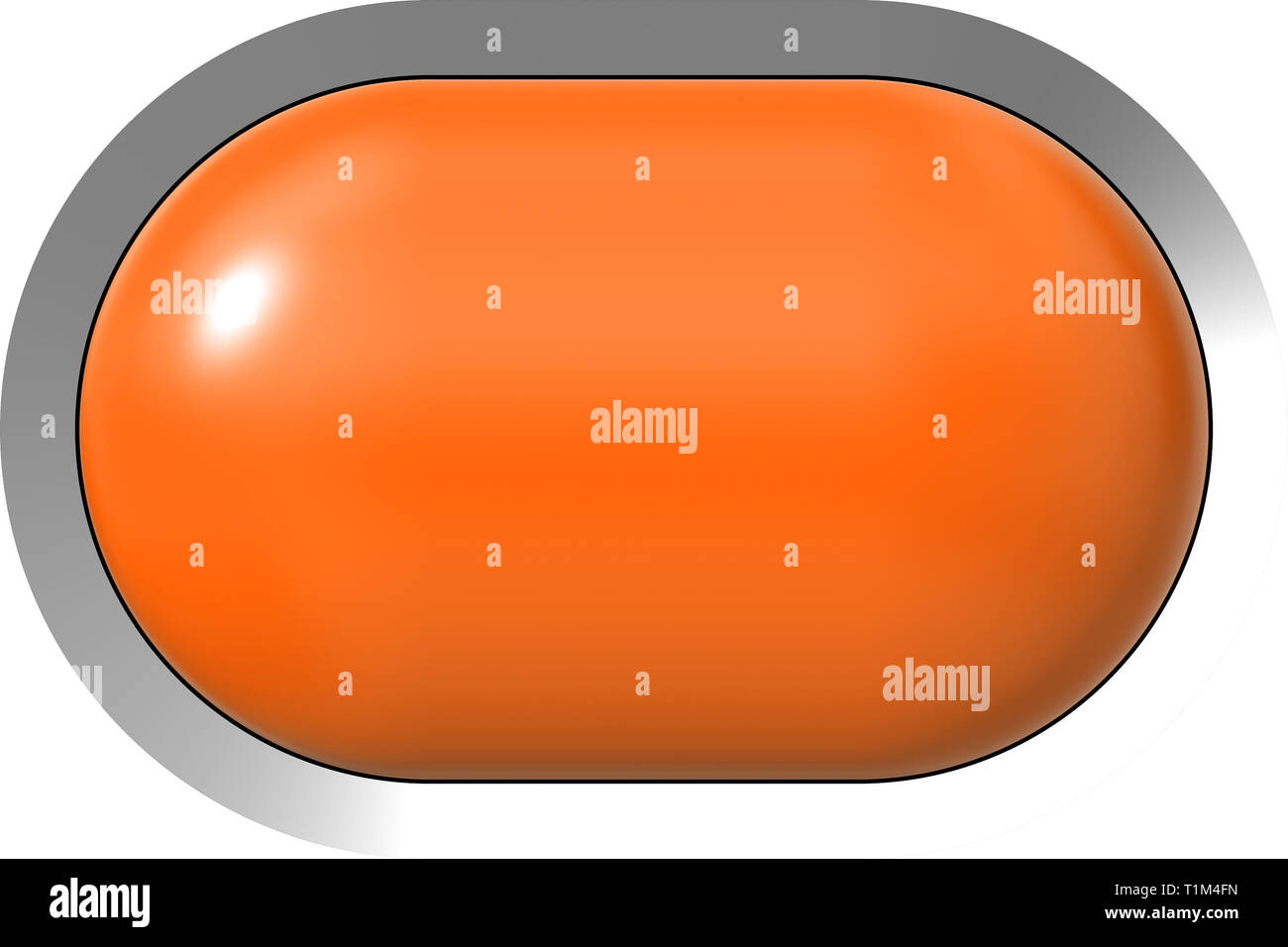 Orange Rectangle Button