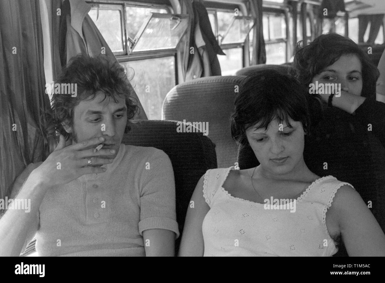 1970s bus interior hi-res stock photography and images - Alamy