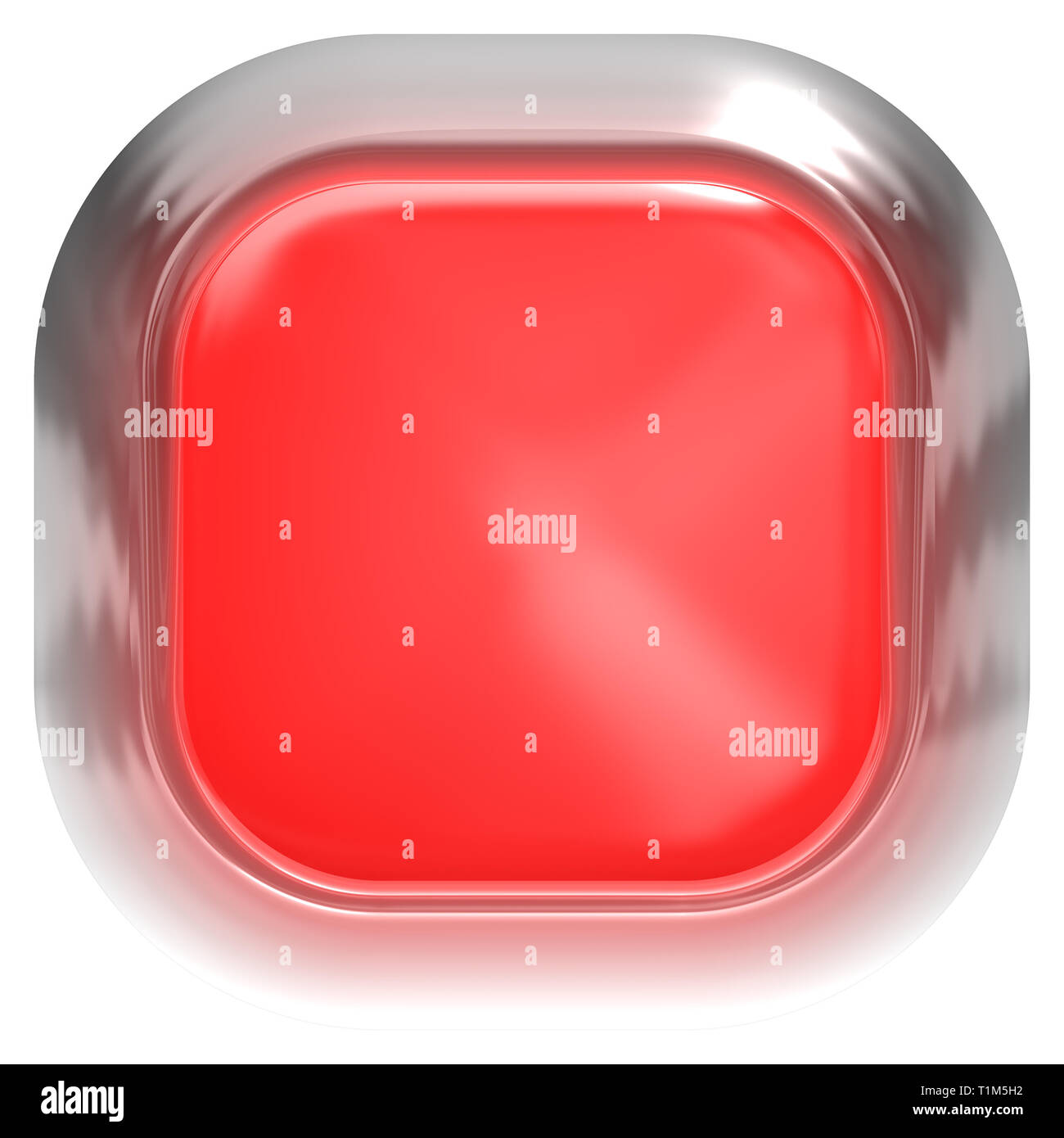 Red square 3d realistic hi-res stock photography and images - Alamy