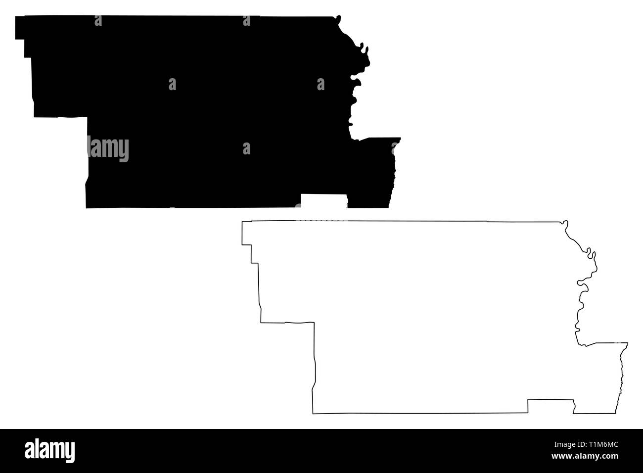 Glenn county map Black and White Stock Photos & Images - Alamy