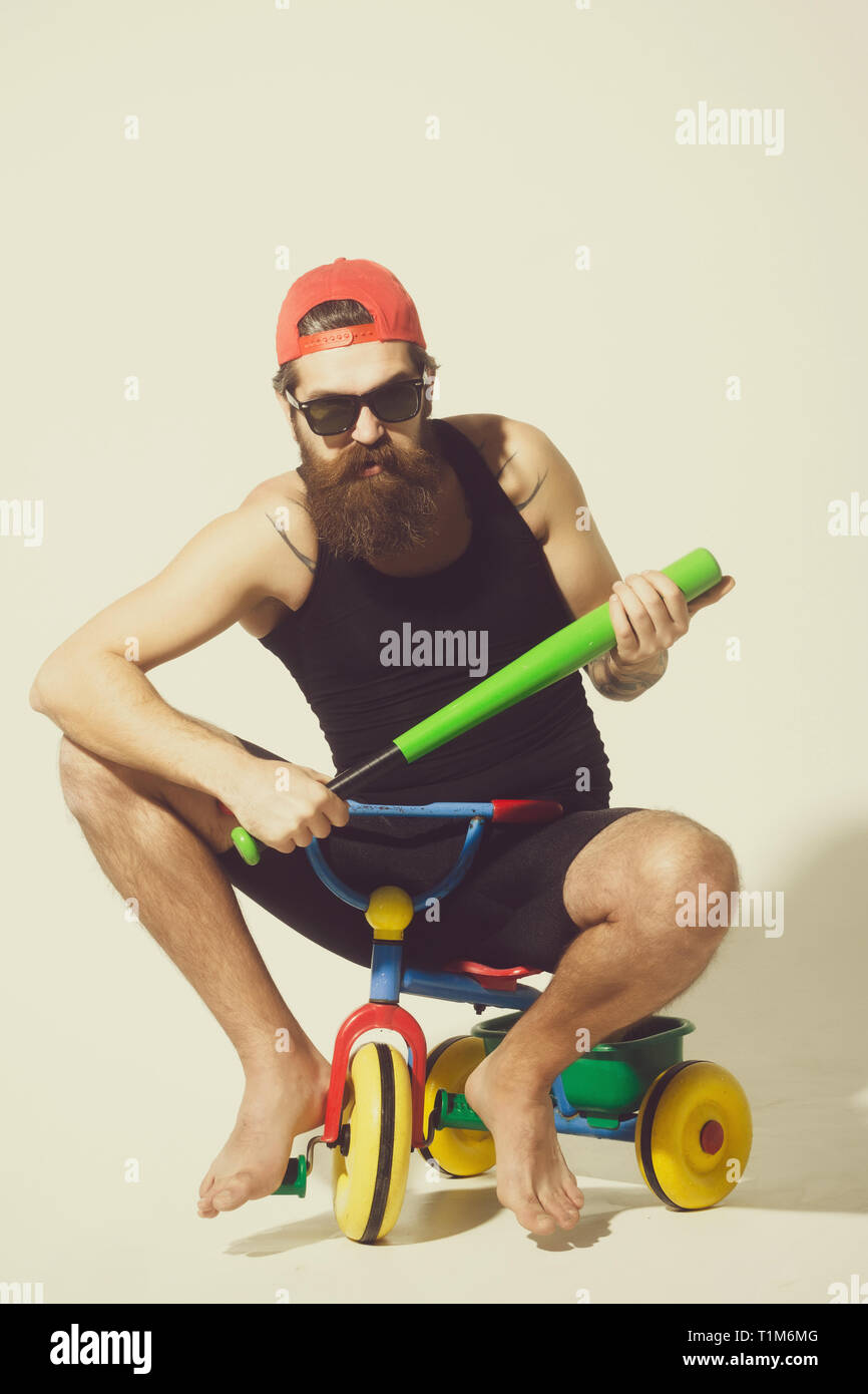 Angry man bike hi-res stock photography and images - Alamy