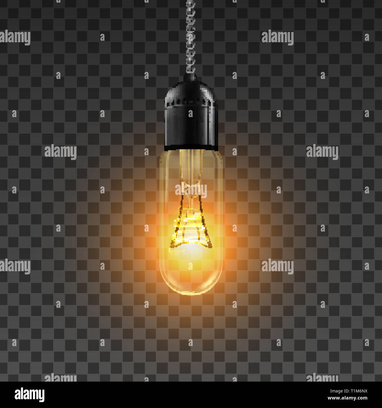 Light Bulb Vector. Solution Sign Light Bulb Icon. Bright Picture. 3D ...