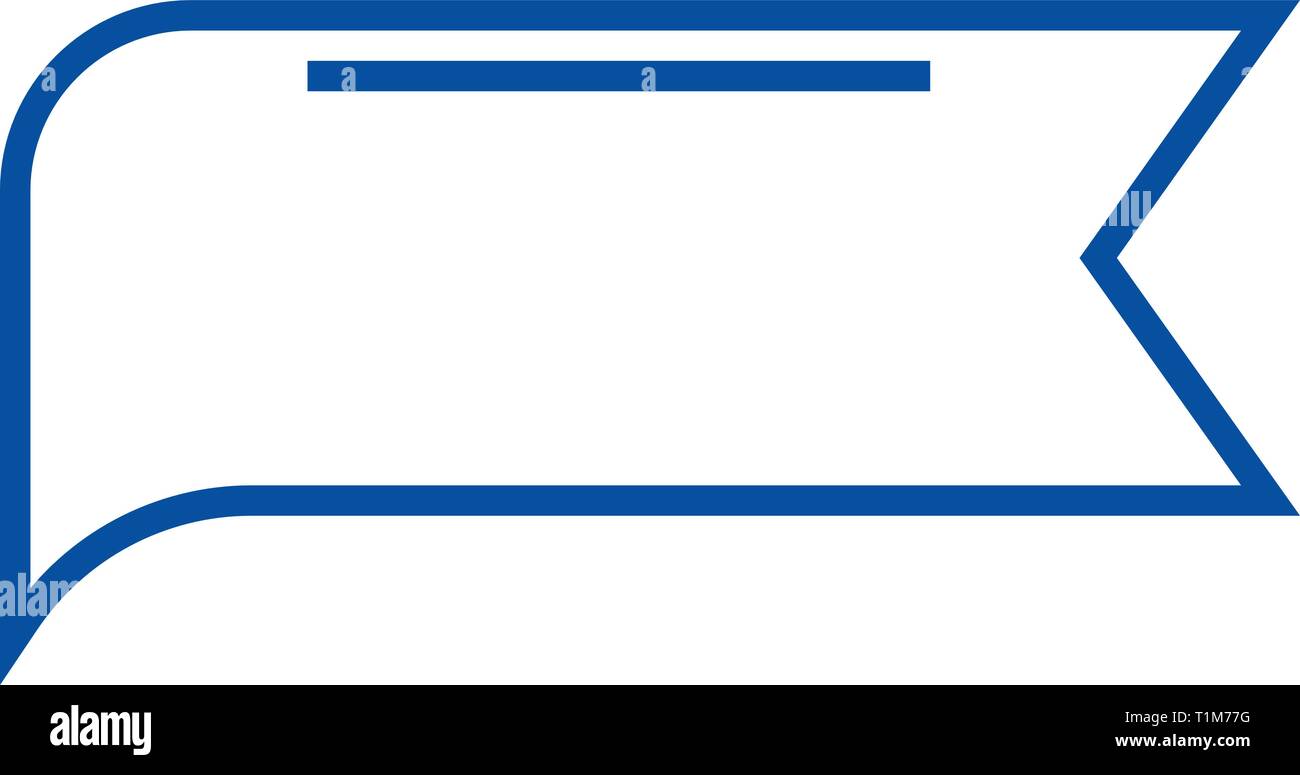 Label tag line icon concept. Label tag flat vector symbol, sign ...