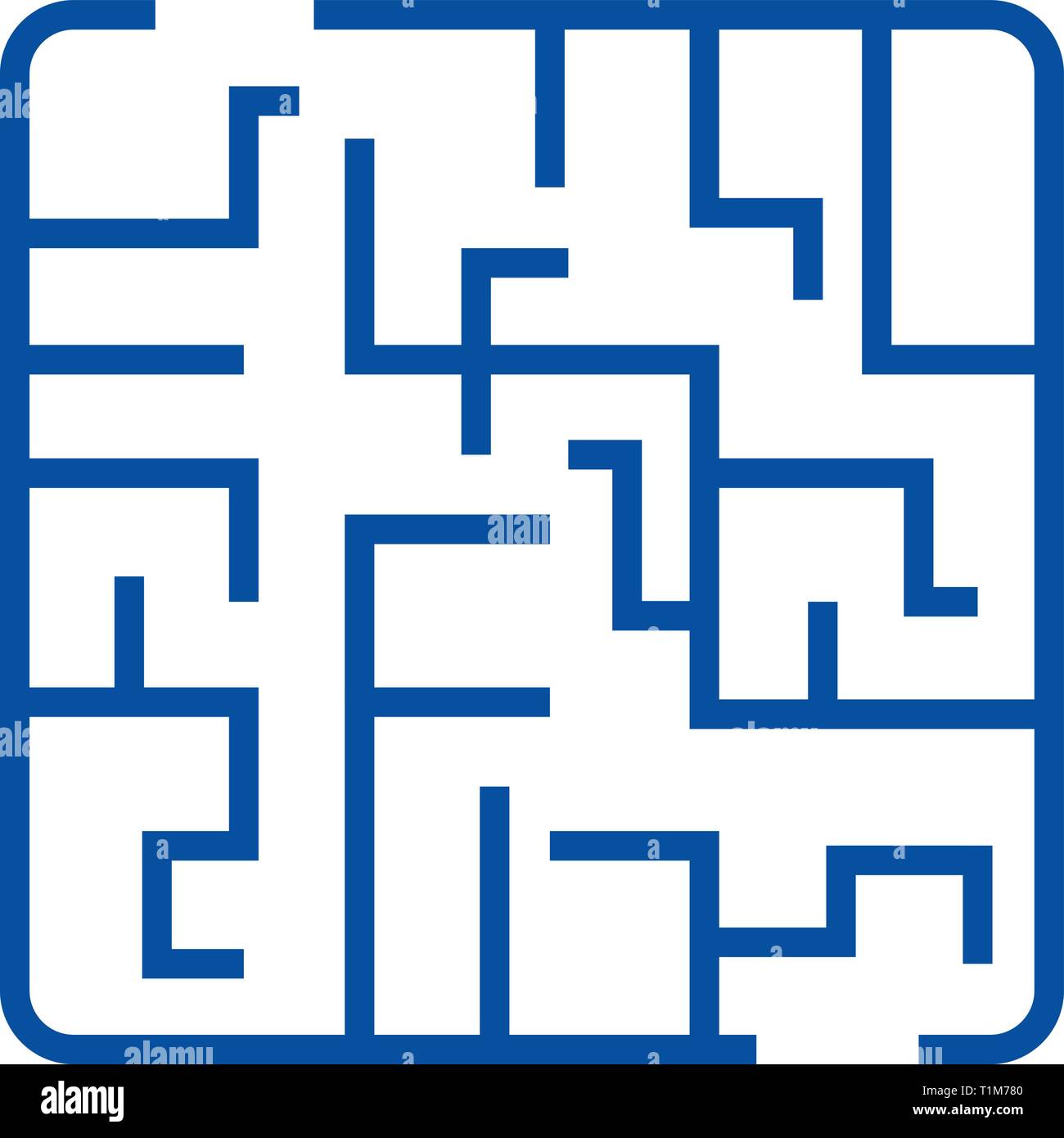 Square labyrinth maze icon symbol hi-res stock photography and images ...