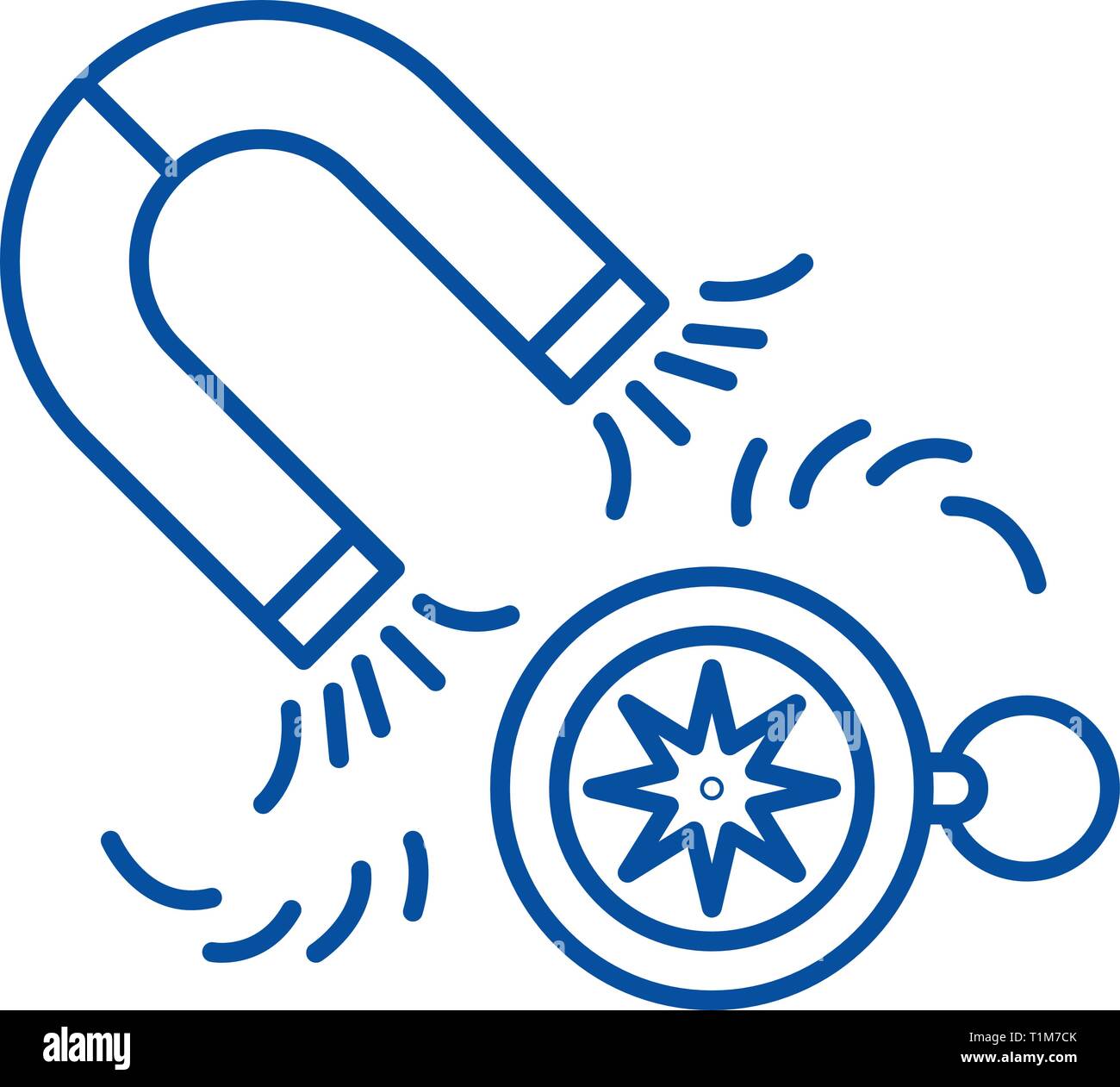 Lead generation line icon concept. Lead generation flat vector symbol ...