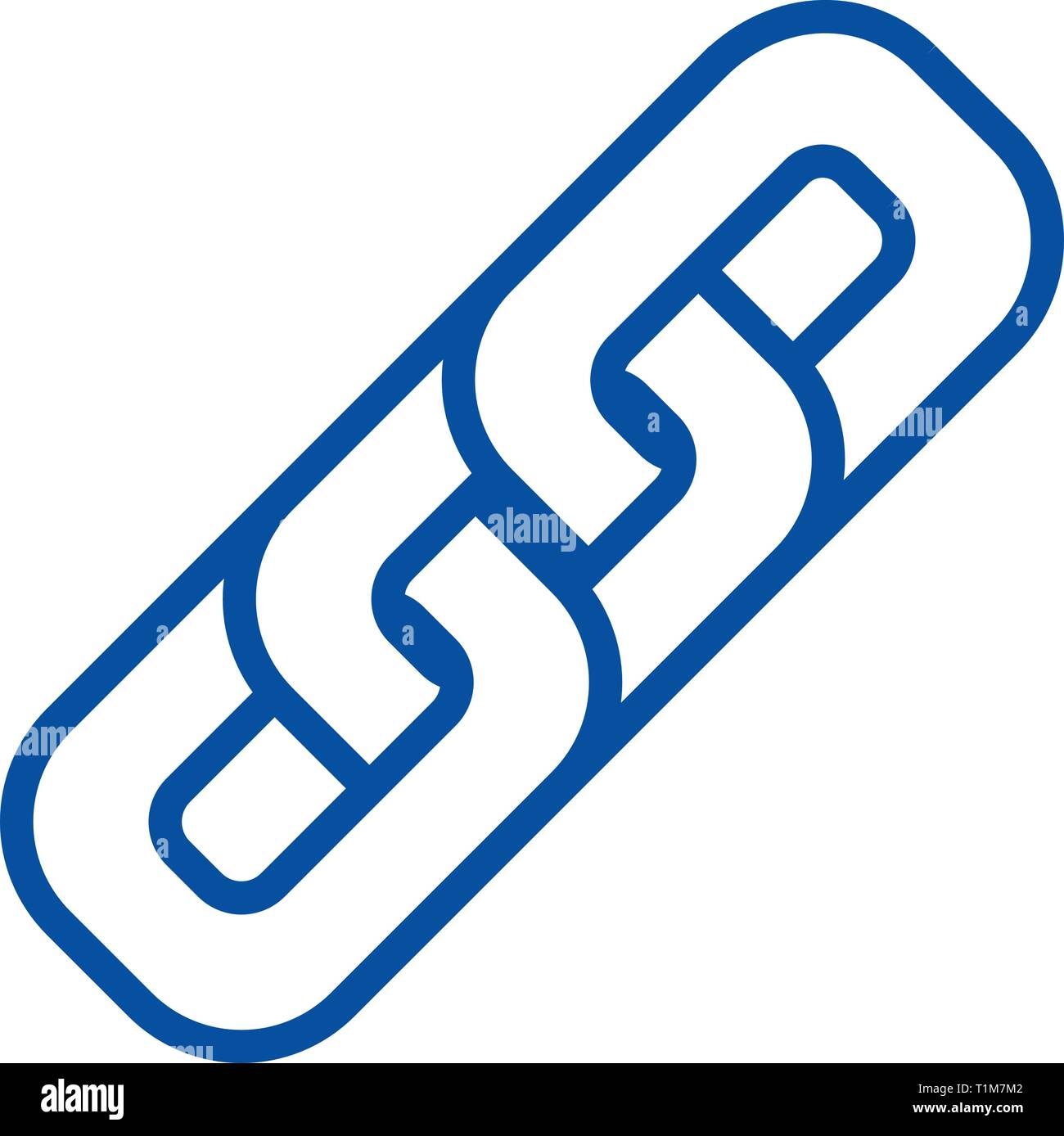 Links,chains line icon concept. Links,chains flat vector symbol, sign ...
